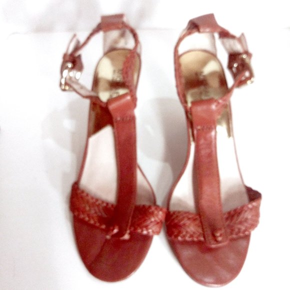 Michael Kors | Shoes | Michael Kors Juniper Stacked Heels Strap Sandal ...
